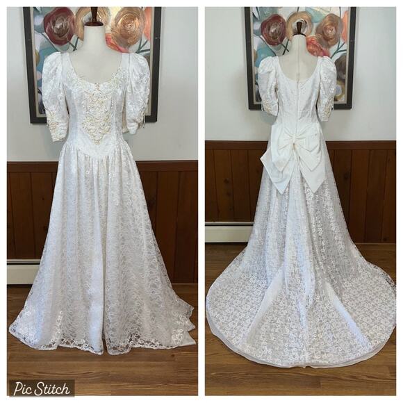 Alfred Angelo | Dresses | Gorgeous Vintage 98s90s Alfred Angelo Allover ...
